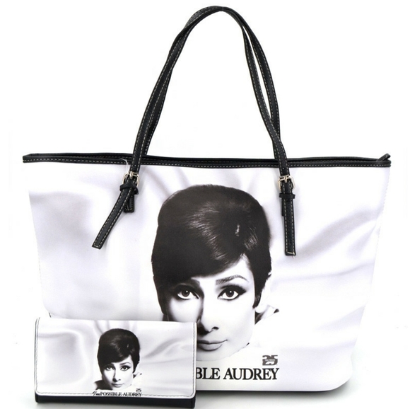 boutique | Bags | Large Audrey Hepburn Handbag And Wallet Set | Poshmark